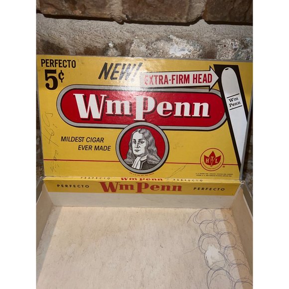 Other | William Penn Perfecto Mildest Cigar Ever Made Vintage Wooden ...
